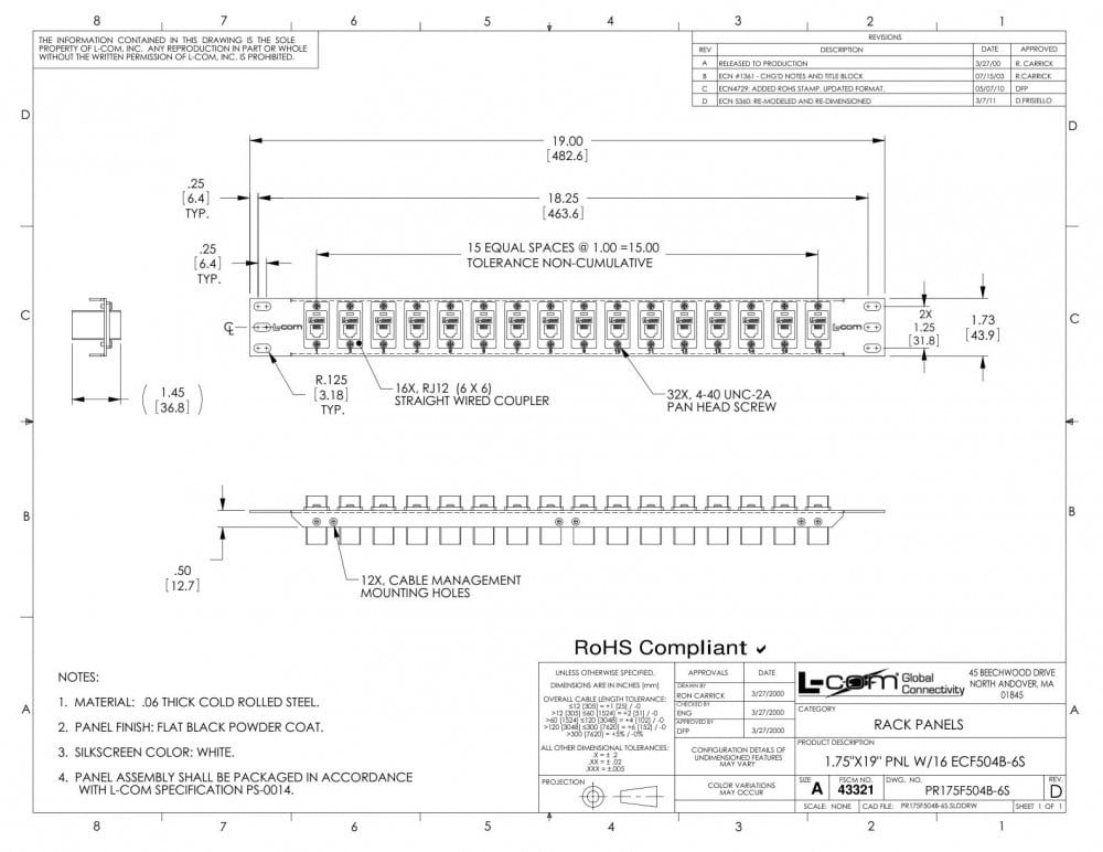 PR175F504B-6S technical document page