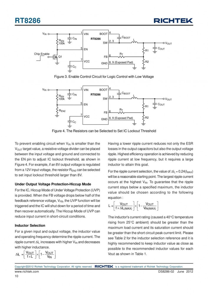RT8286 datasheet page 10