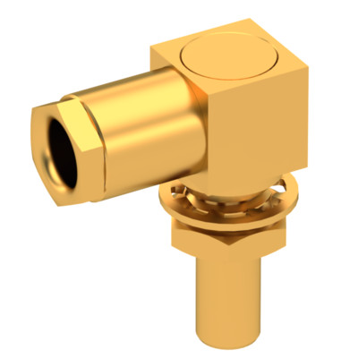 SLB / RIGHT ANGLE JACK MALE SOLDER CLAMP FOR .085''/50 SR GOLD for sale