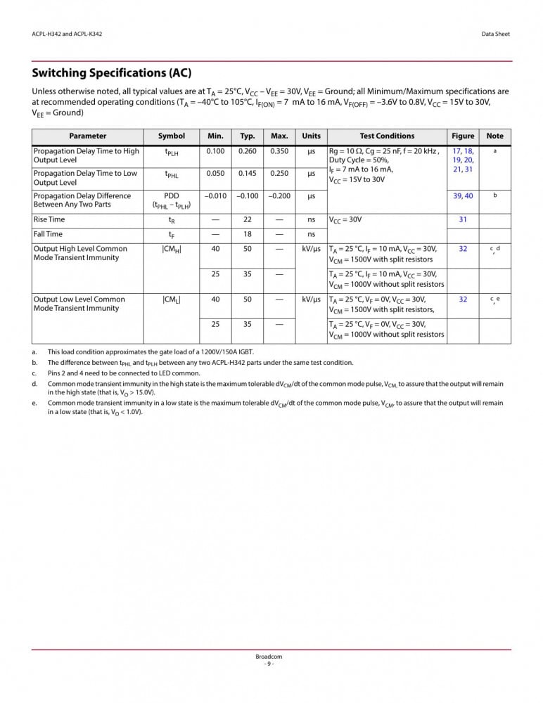 ACPL-H342 datasheet page 9