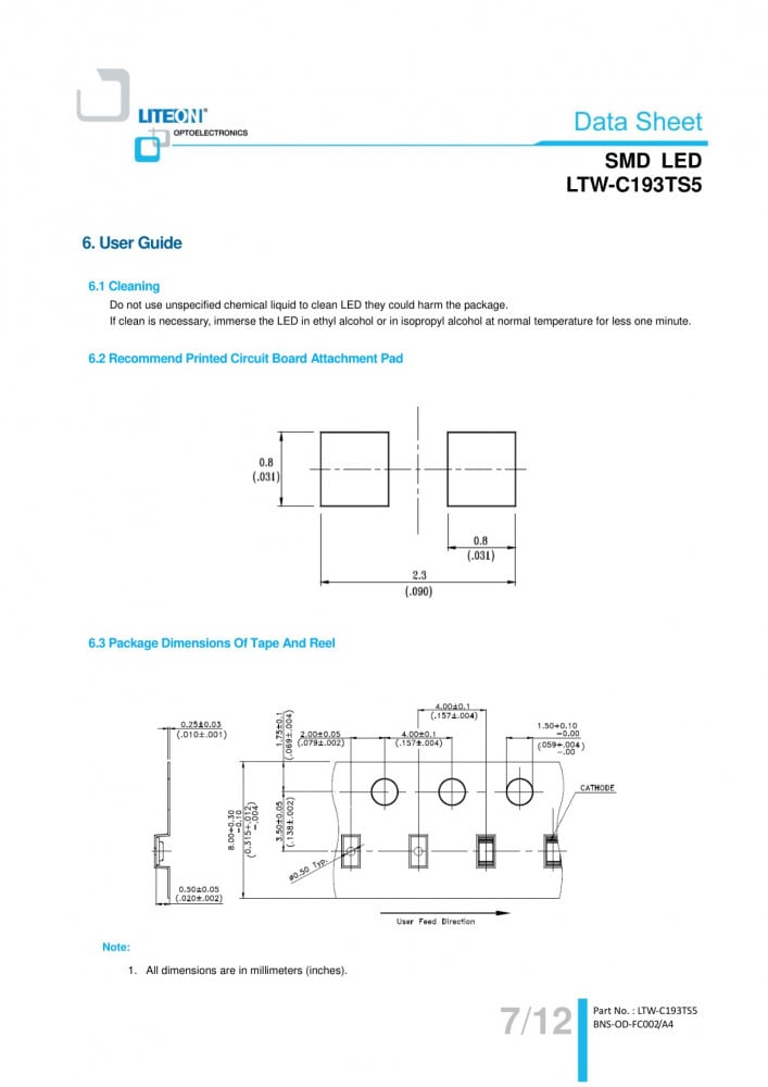 LTW-C193TS5 datasheet page 8