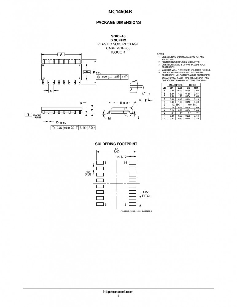 MC14504B datasheet page 6