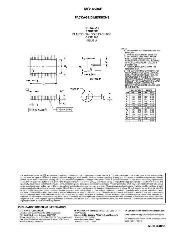MC14504B datasheet page 7