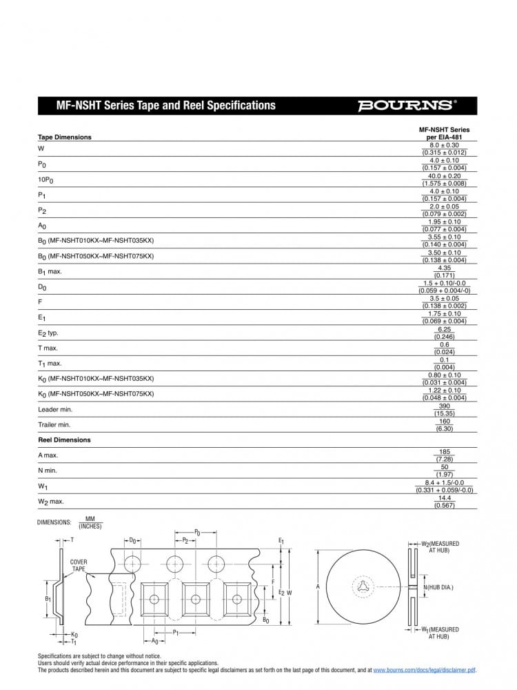 MF-NSHT series datasheet page 4
