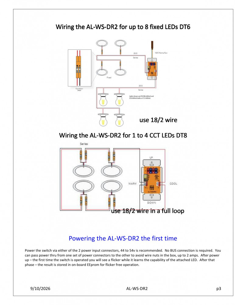 AL-DALI-DR2-V2 technical document, page 3