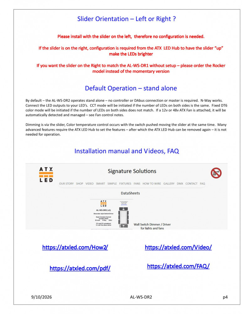 AL-DALI-DR2-V2 technical document, page 4