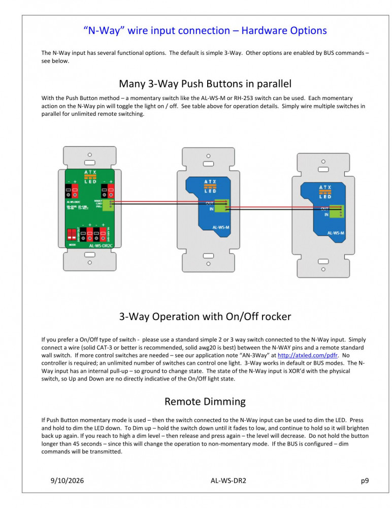AL-DALI-DR2-V2 technical document, page 9