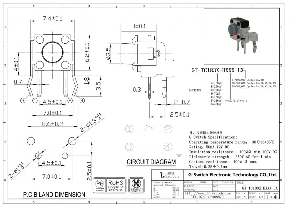 GT-TC183B-H050-L1 technical document preview
