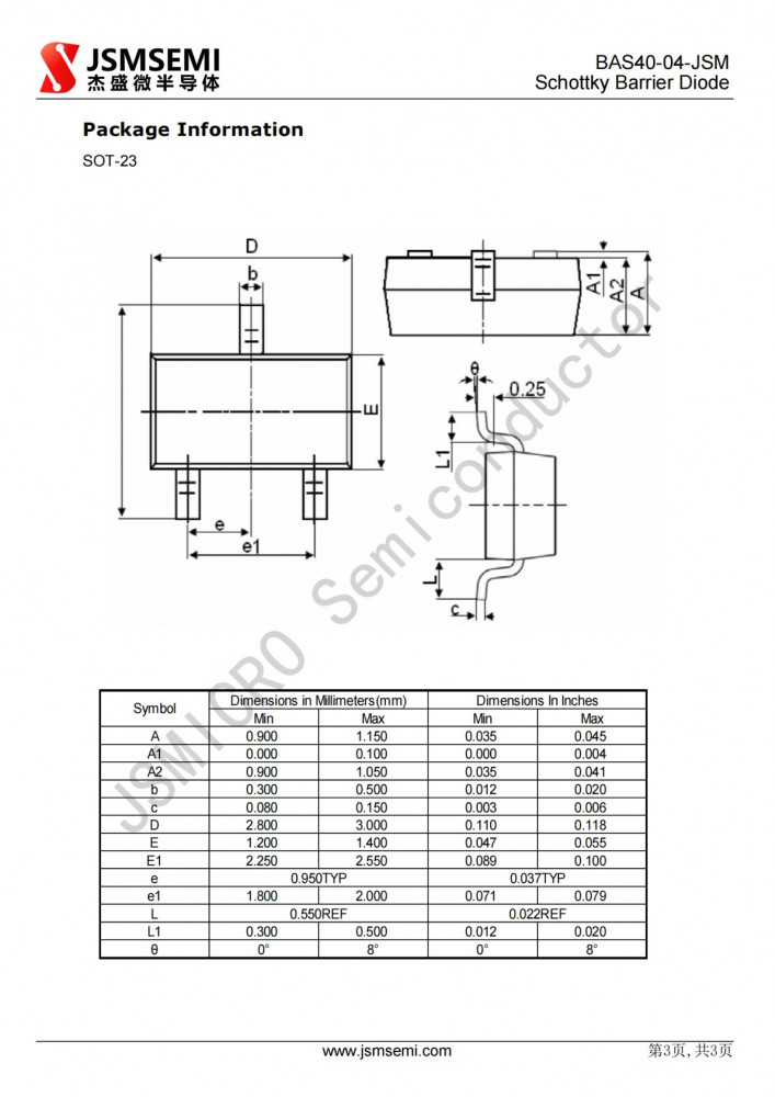BAS40-04-JSM datasheet page 3