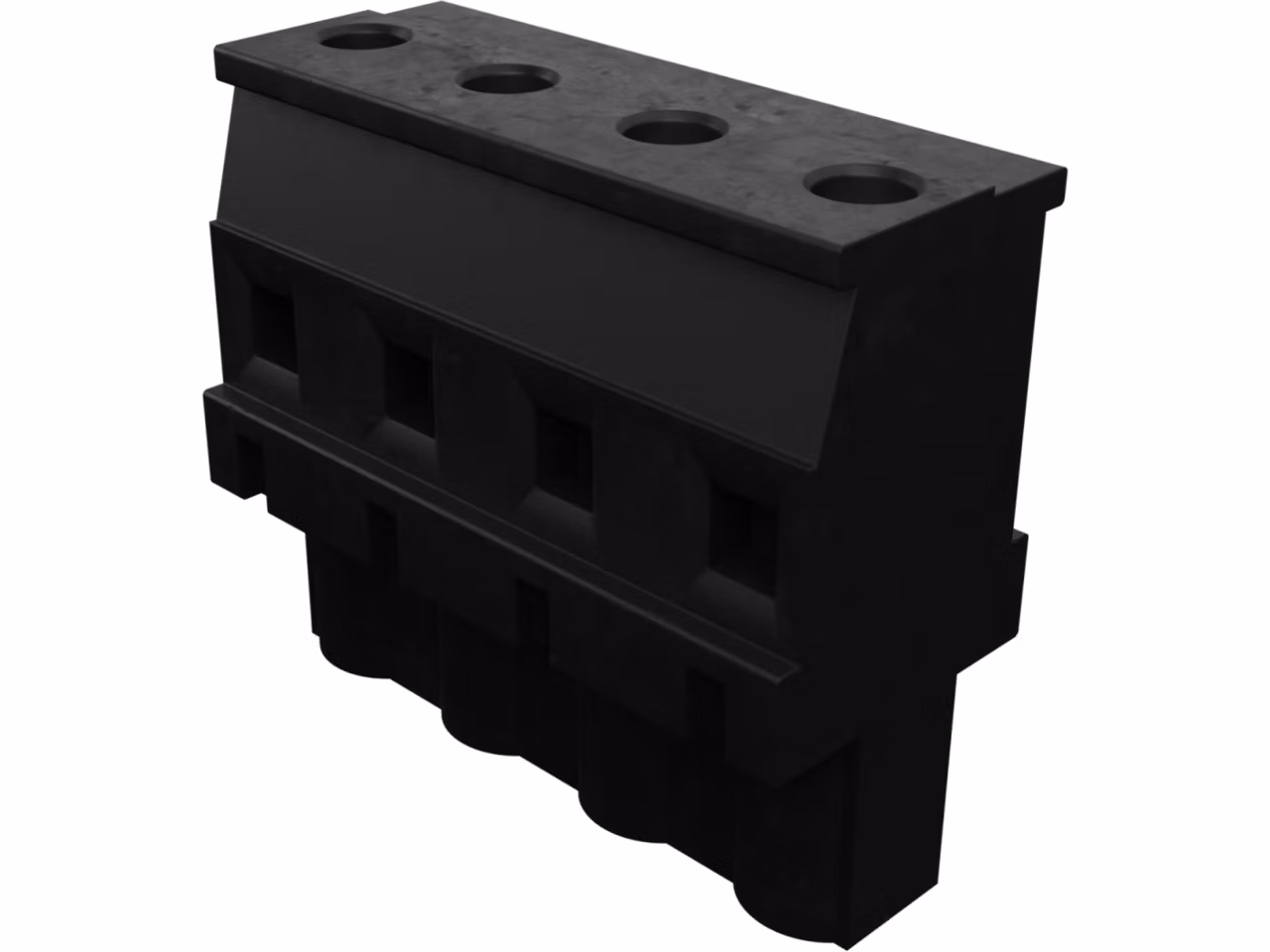 7.50mm Beau Eurostyle Pluggable Terminal Block, 90° Wire Entry, 4 Circuits for sale