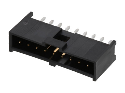C-Grid III PCB Header, 2.54mm Pitch, Through Hole, Single Row, Vertical, Shrouded, 5 Circuits, Tin (Sn) Plating