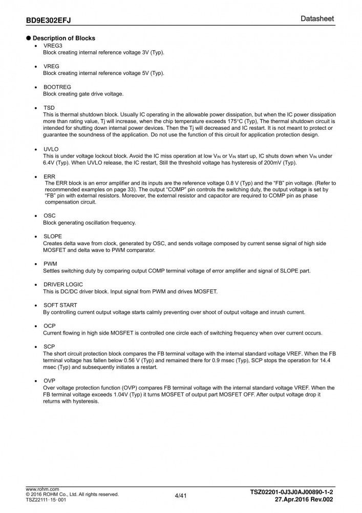 BD9E302EFJ-E2 technical document page 4