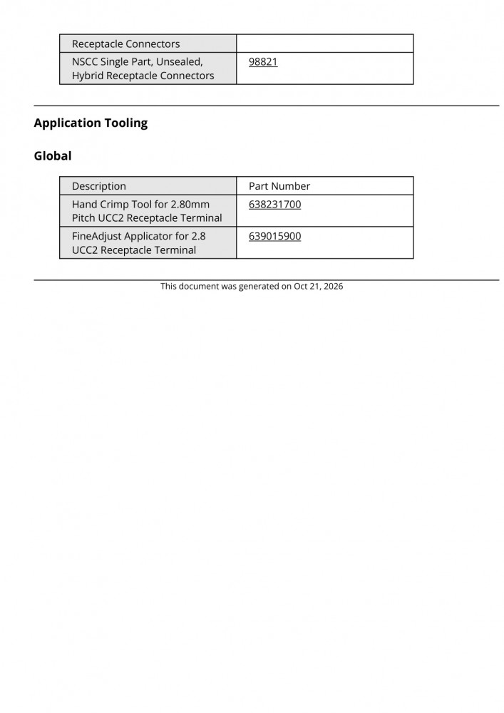 Technical document page 3 for MOLEX 988981049