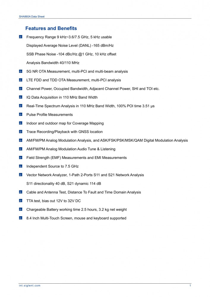 SHA860A document page 3