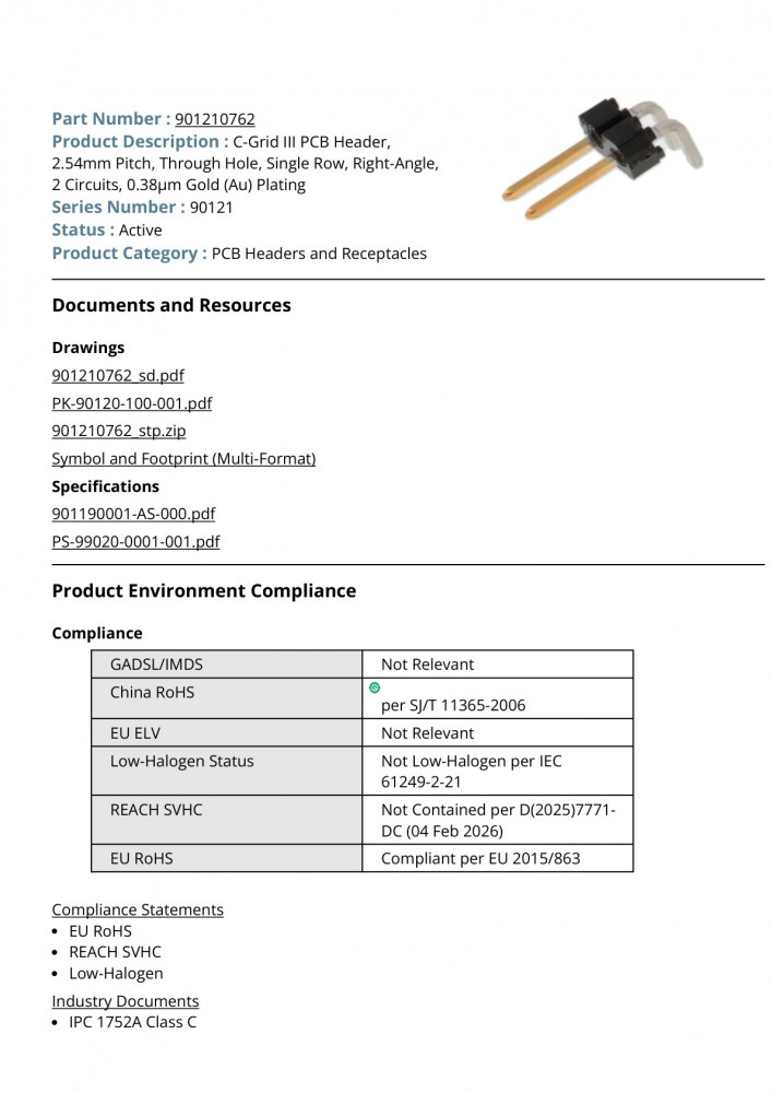 901210762 technical document preview, page 1