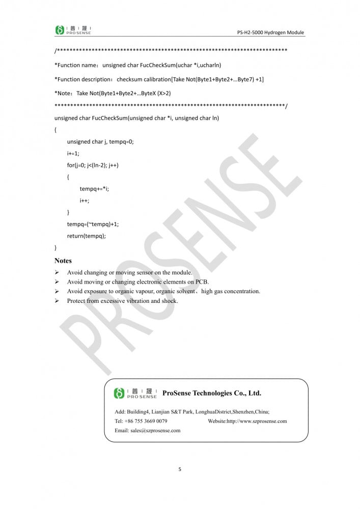 PS-H2-5000 document page 5