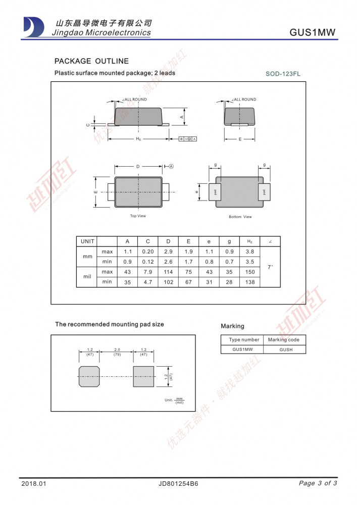 GUS1MW datasheet page 3