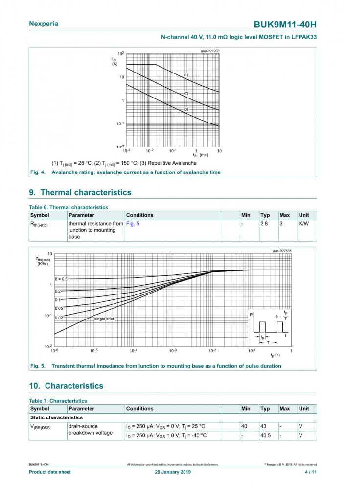 BUK9M11-40HX datasheet page 4
