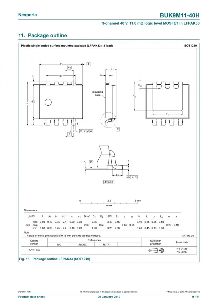 BUK9M11-40HX datasheet page 9