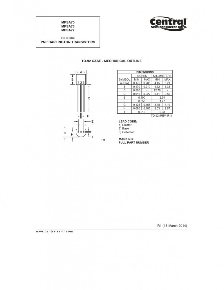 MPSA77 datasheet page 2