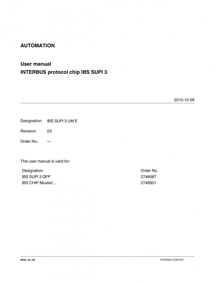 IBS SUPI 3 manual page 3