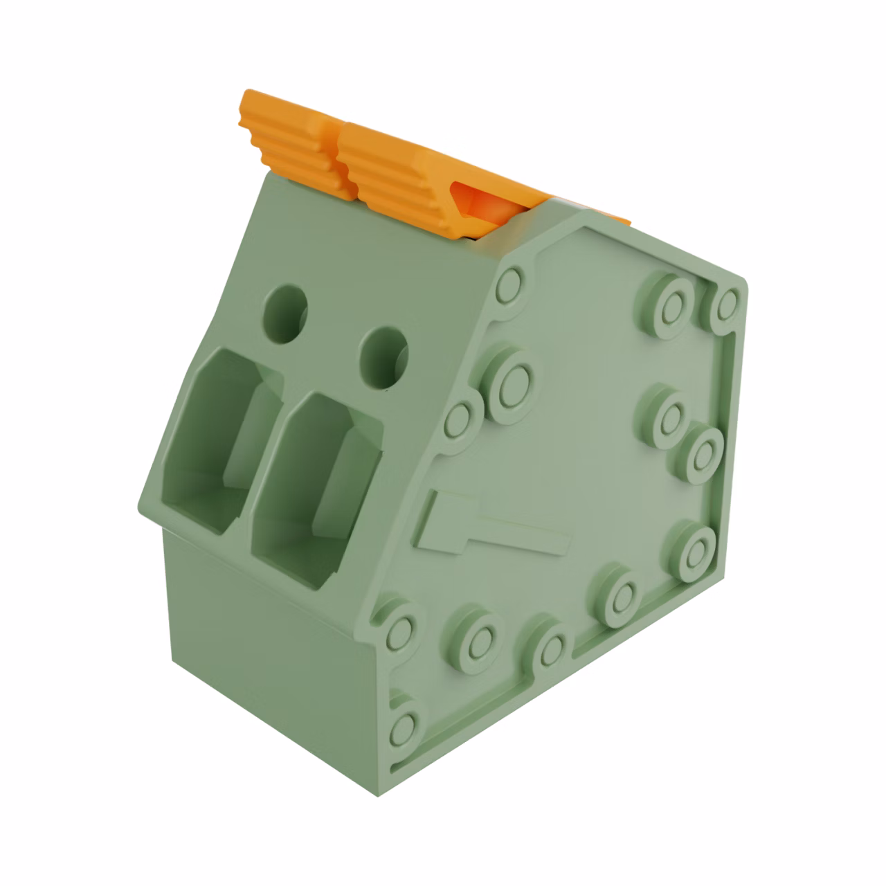 5.00mm Pitch Lever Activated Fixed Mount PCB Terminal Block, 35° Wire Entry, 2 Circuits for sale