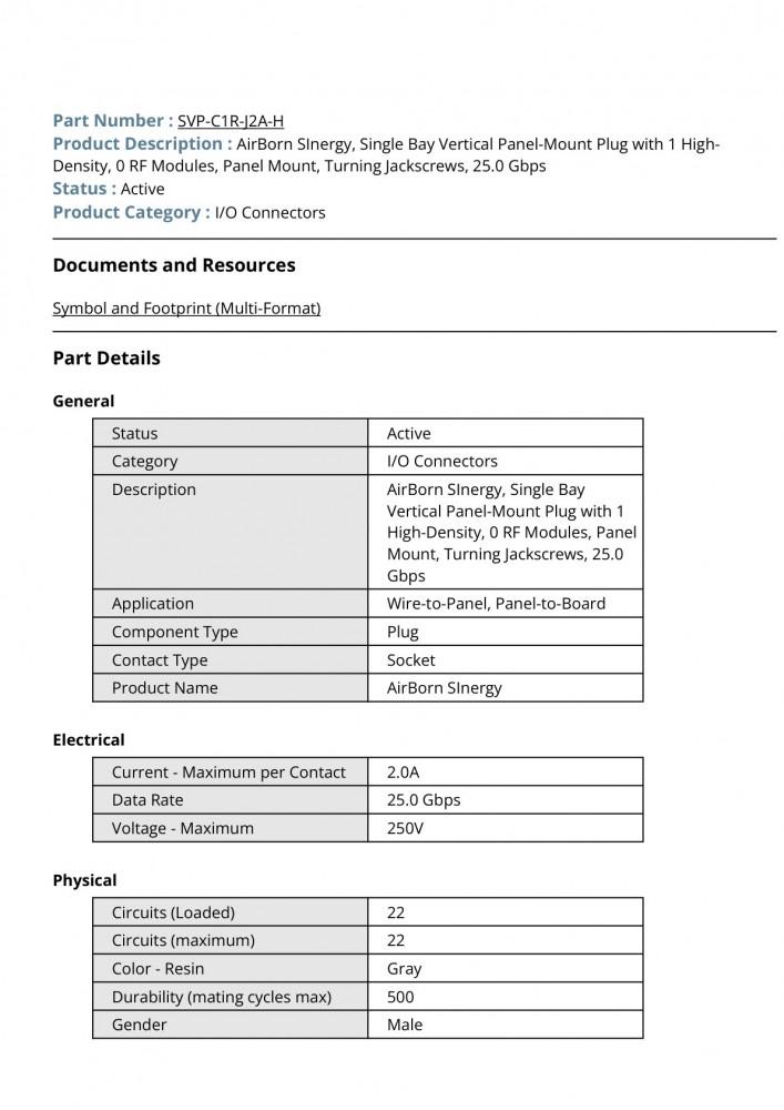 SVP-C1R-J2A-H technical document image 1