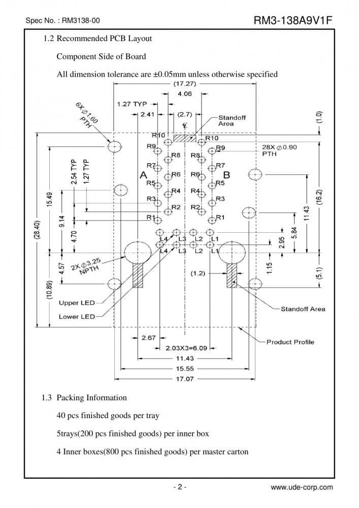 RM3-138A9V1F PCB layout
