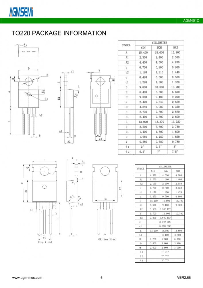 AGM401C datasheet page 6