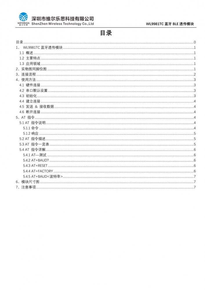 WL9981TC datasheet page 2