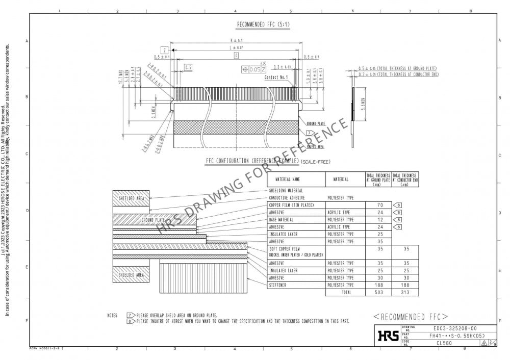 HRS FH41 series technical document page 2