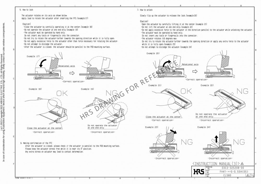 HRS FH41 series technical document page 7