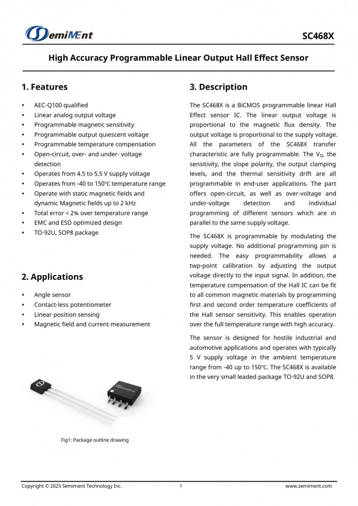 SC4688SA technical document page 1