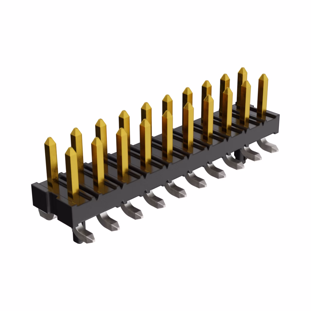 Milli-Grid Header, Vertical, Surface Mount, 10 Circuits, 0.38µm Gold (Au) Plating, Mating Pin Length 3.80mm, with Cap, Tape and Reel, Lead-Free