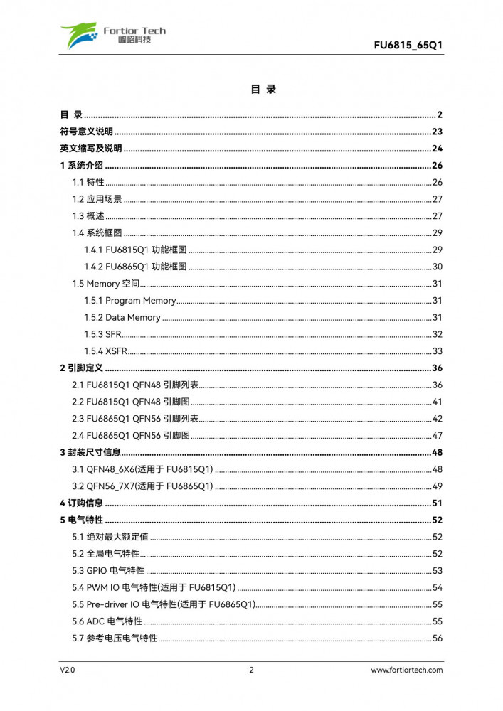 FU6865Q1 datasheet page 2