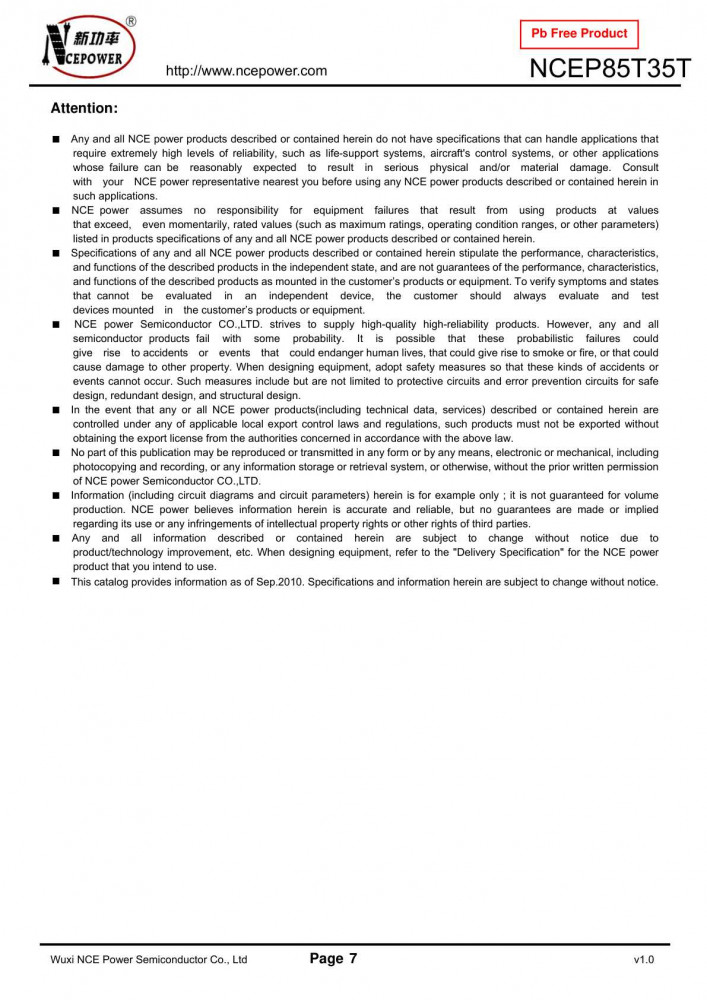 NCEP85T35T datasheet page 7