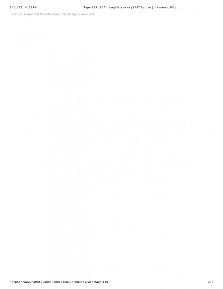 Hammond 1487 series technical document page 3