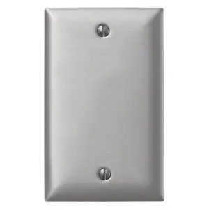 Wallplates and Boxes, Metallic Plates, 1- Gang, Blank, Standard Size, Aluminum for sale