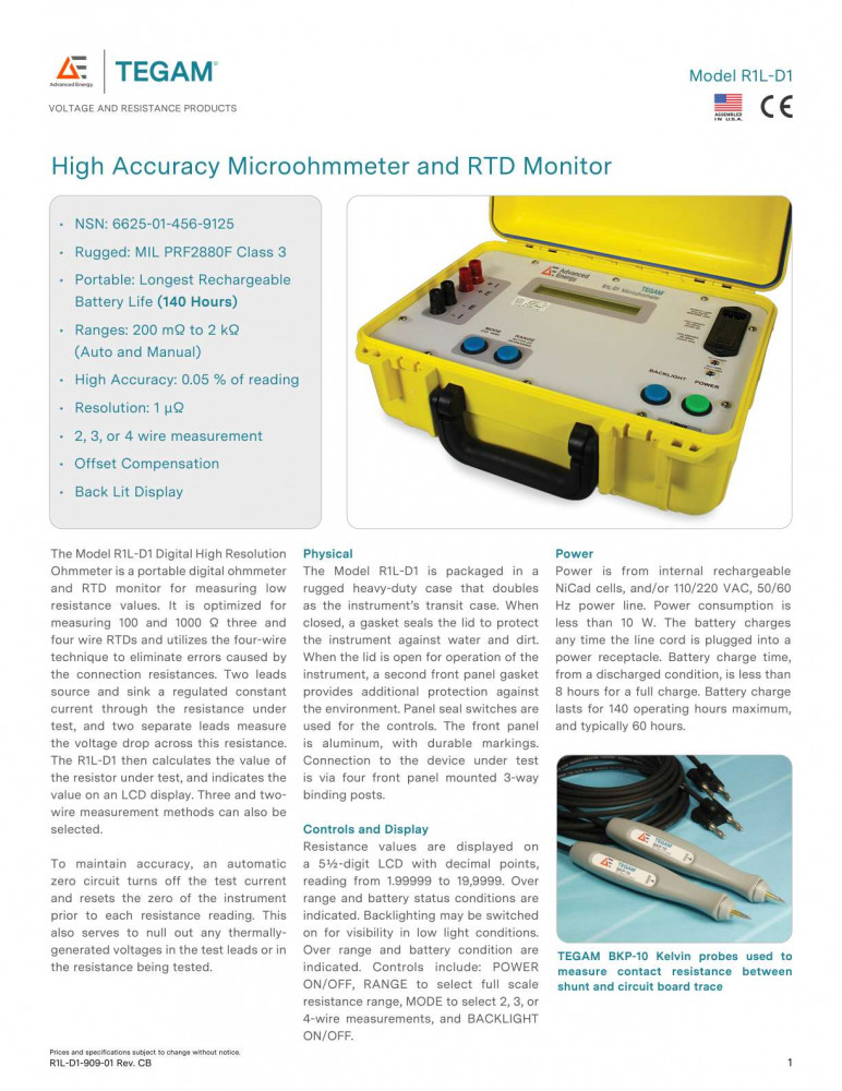 R1L series technical document page 1