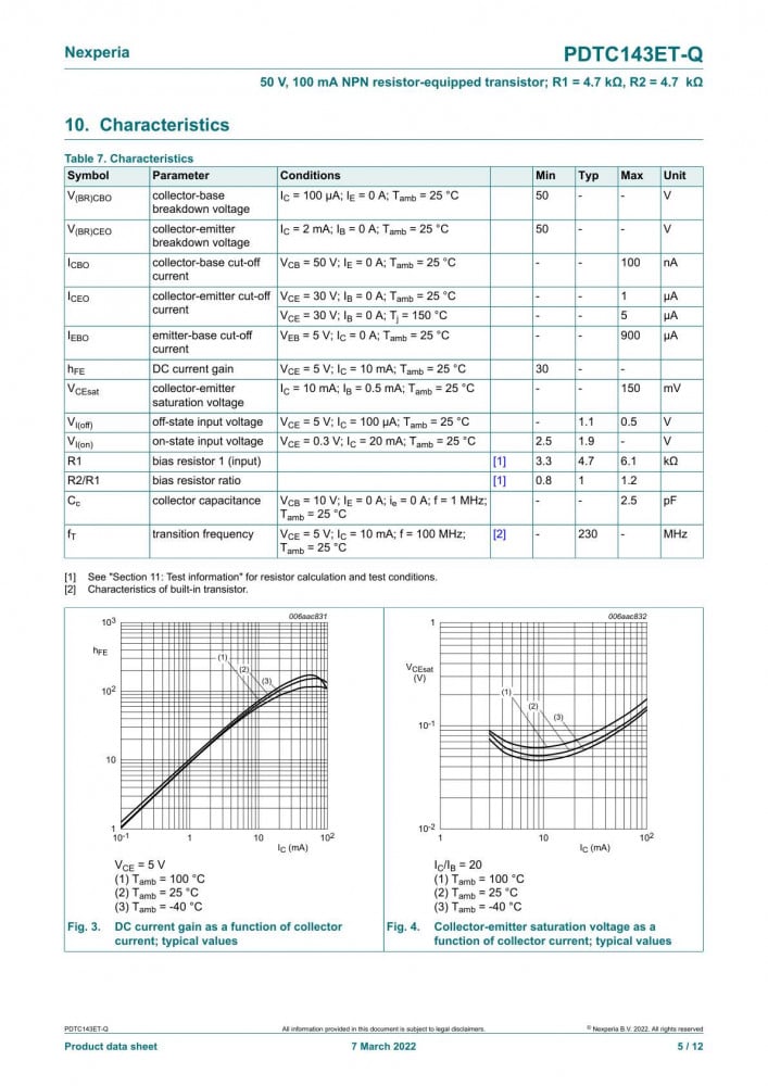 PDTC143ET-QR datasheet page 5