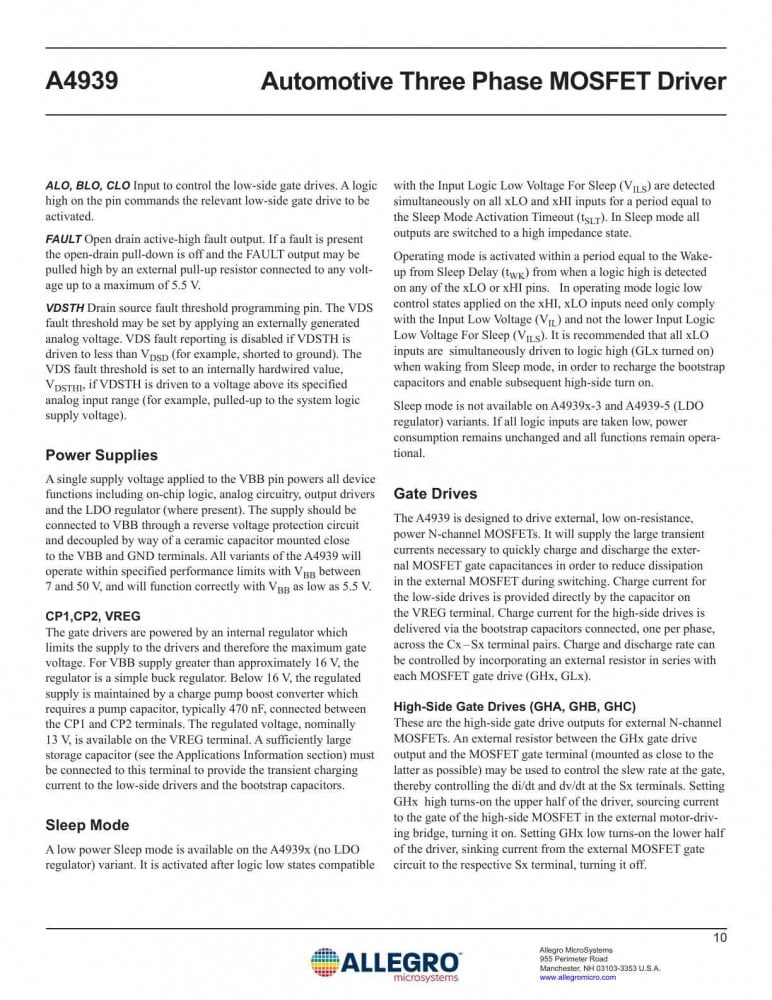 A4939 datasheet page 10