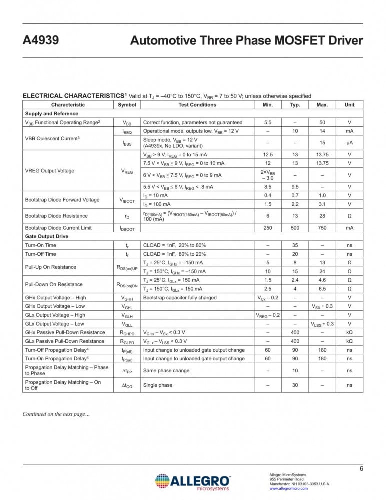 A4939 datasheet page 6