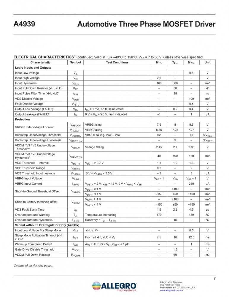 A4939 datasheet page 7