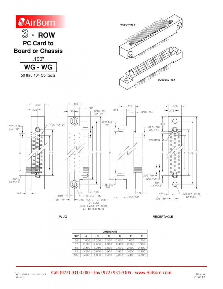 AirBorn WG series catalog page 1