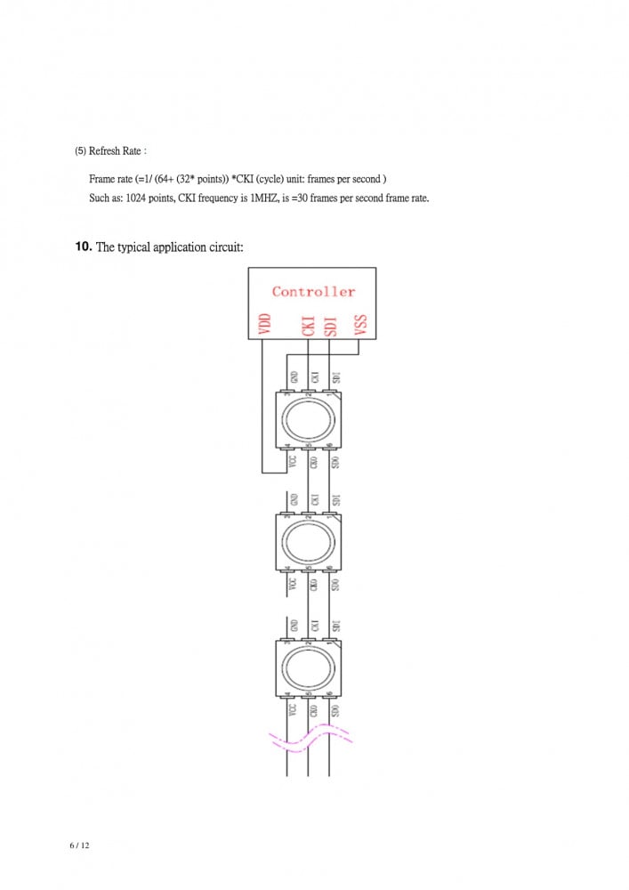 SK9822 specification page 6