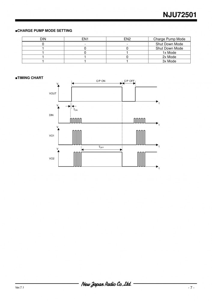 NJU72501 datasheet page 7