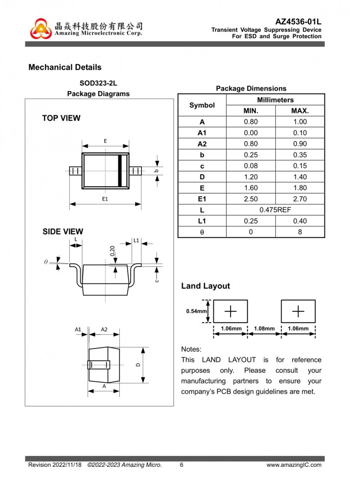 AZ4536-01L datasheet page 6 preview