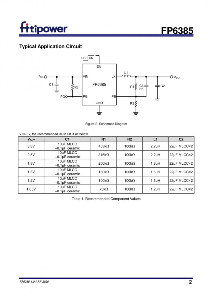 FP6385 datasheet page 2
