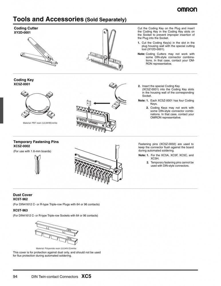 OMRON XC5 technical document page 10