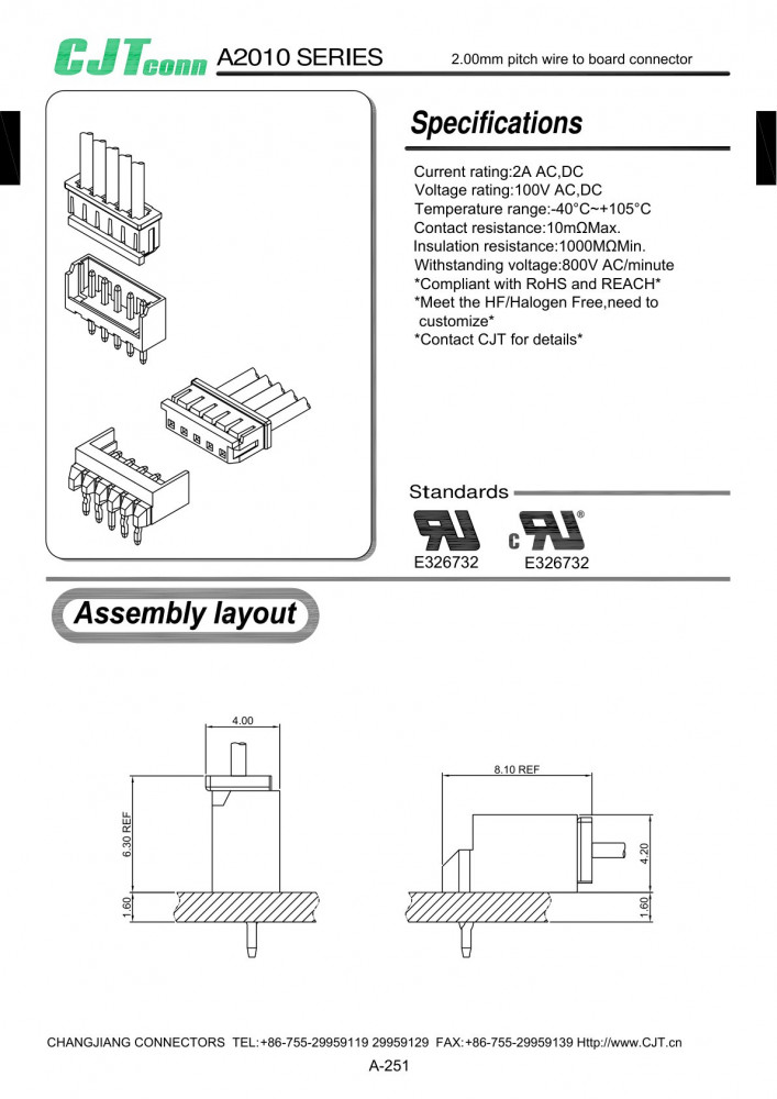 CJT A2010 series document page 1